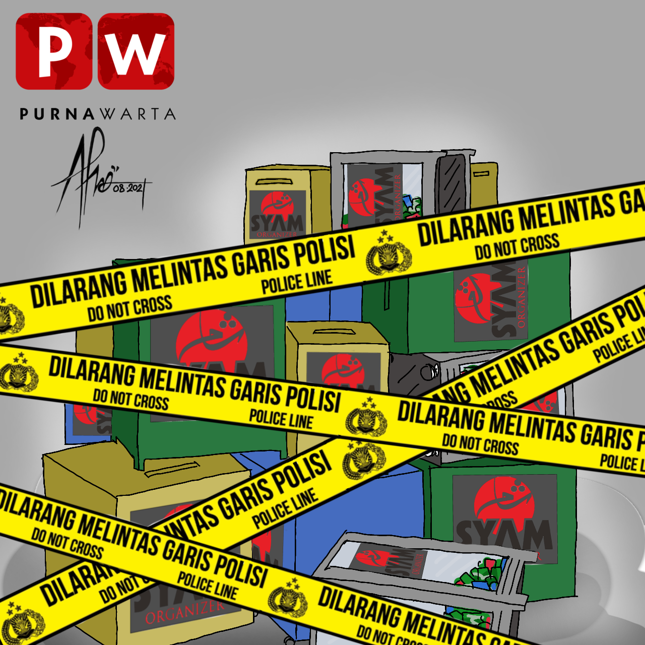 [KARIKATUR] - Terkuak Danai Teroris, Puluhan Ribu Kotak Amal Syam ...