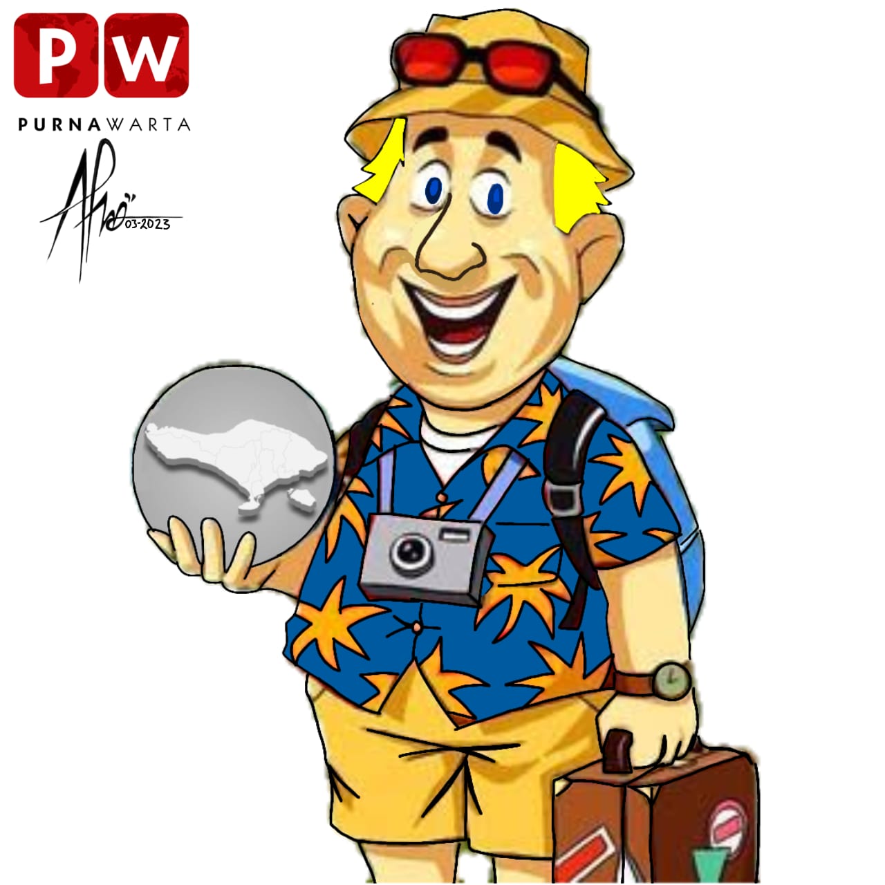 [KARIKATUR] – Bali Dijajah Warga Asing - purnawarta